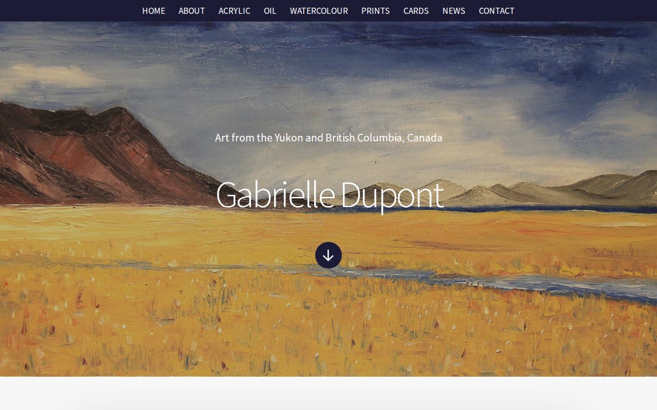 Gabrielle Dupont, artist from Whitehorse, Yukon, Canada